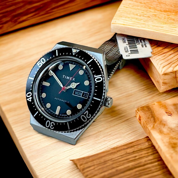 Timex | Accessories | Timex M79 Black Bezel Automatic Watch | Poshmark